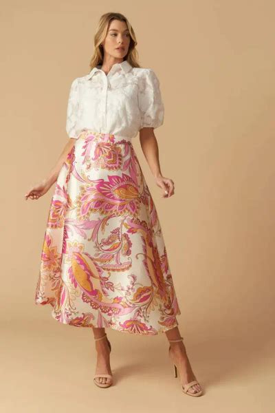 Source In The Stillness Woven Midi Skirt L Flying Tumbex