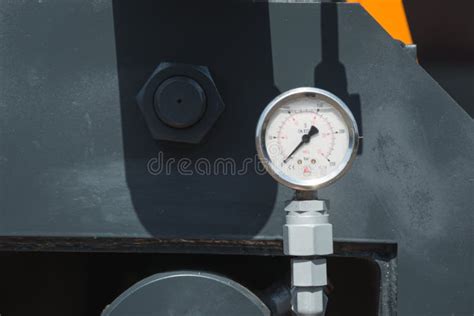 Pressure Sensor On Hydraulic Stock Photo Image Of Scale Engineering 249471746