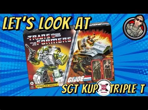 GI JOE x TRANSFORMERS SGT Kup Triple T Collab with SGT Slaughter ...