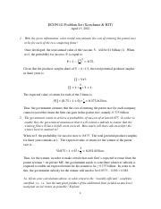ECON PS Answer Sheet Edited GJ Pdf ECON Problem Set Scotchmer HJT April