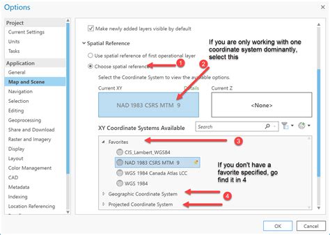 Solved Arcgis Pro How To Set The Default Coordinate Syst Esri