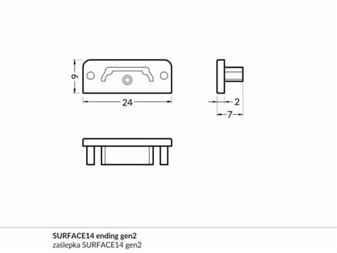 Zaślepka Surface14 Gen2 Czarny