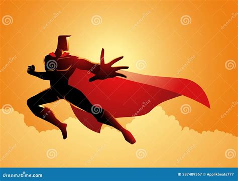 Superhero Pose In Action Stock Illustration Illustration Of Graphic
