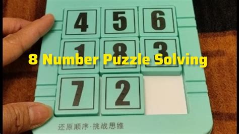 8 Number Puzzle Solving Asmr Trending Viral Youtube