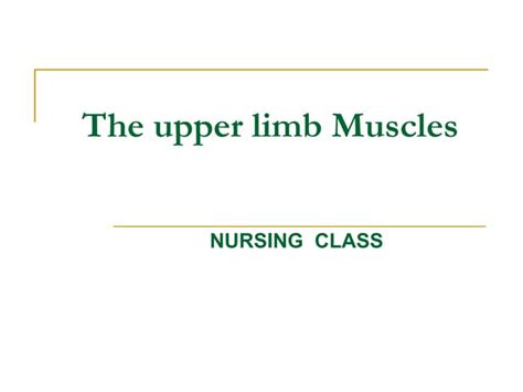 Muscles Of The Upper Limb Pdf