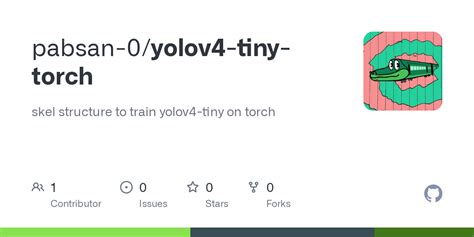 Github Pabsan 0 Yolov4 Tiny Torch Skel Structure To Train Yolov4