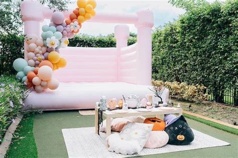Groovy Halloween Party Karas Party Ideas Flower Design Bounce