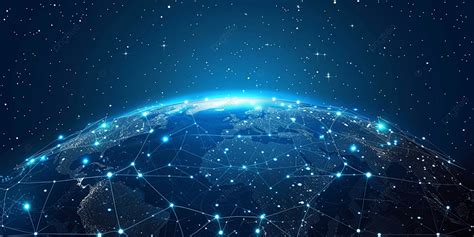 Connecting The World Through Digital Networks And Innovations Background Digital Networks