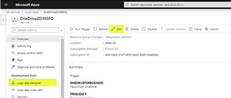 Logic Apps In Dynamics 365 Fando File Based Data Integrations Encore