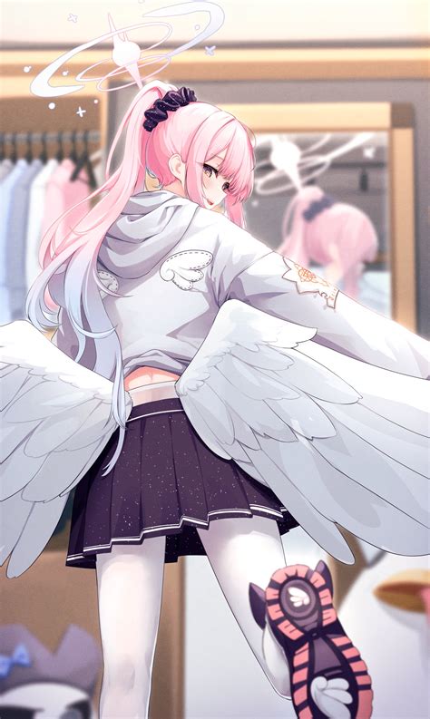 Safebooru 1girl Absurdres Angel Wings Blue Archive Daran9 Halo
