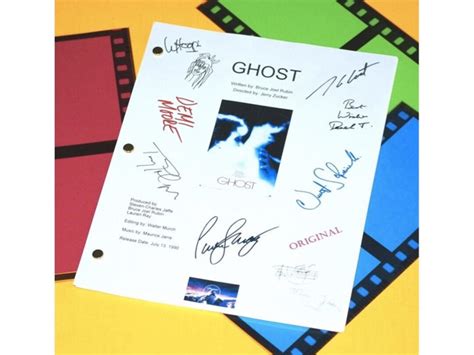 Ghost Movie Script Signed Screenplay Autographed Patrick Swayze Demi Moore Whoopi Goldberg