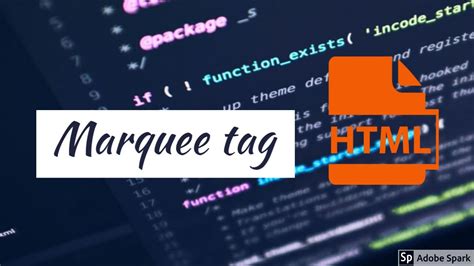 Marquee Tag In Html In Hindi 14 All Attributes Direction Behavior