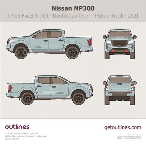 2021 Nissan Np300 3 Gen Facelift D23 Doublecab Color Pickup Truck