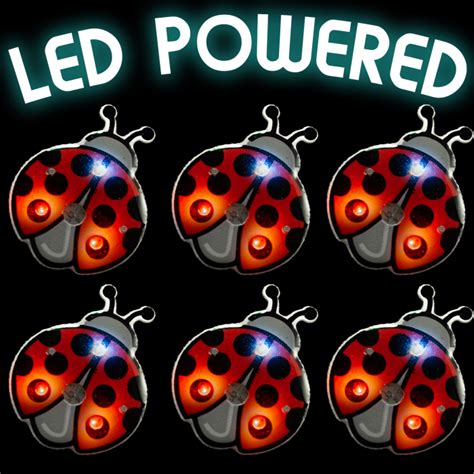 Flashing Lady Bug Blinky GlowUniverse Com