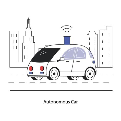 trendy autonomous car 45353191 vector art at vecteezy