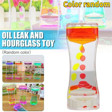 Liquid Timer Visual Sensory Toy Autism Sedation Special Needs Hourglasses Floating Oil Liquid
