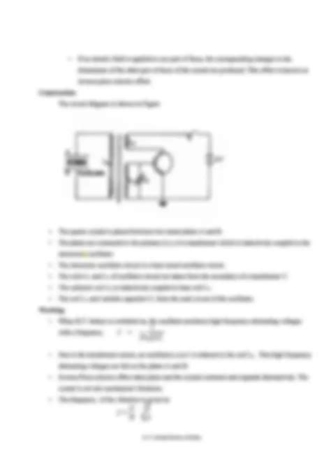 Ultrasonics Made Easy Lecture Notes Engineering Physics Docsity