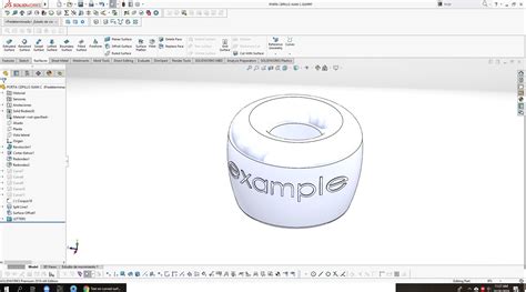 Text On Curved Surface Revolution Grabcad Questions