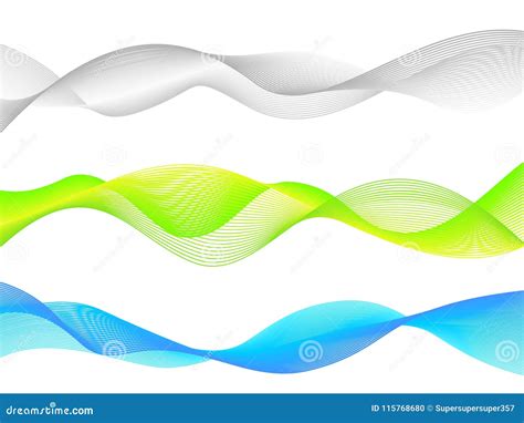 Abstract Design Element With Smooth Waves Background Stock Vector Illustration Of Decoration