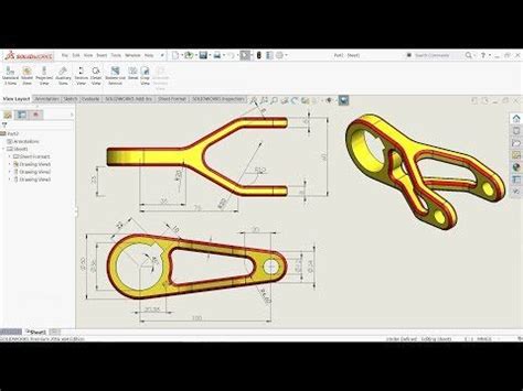 SolidWorks Tutorial For Beginners With Drawing Exercise Solidworks Tutorial Solidworks