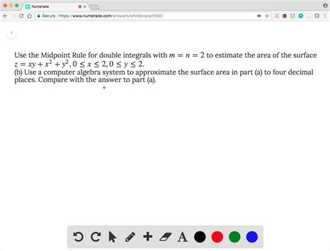 SOLVED Use The Midpoint Rule For Double Integrals With M N To Numerade
