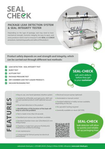 Todos Os Catálogos E Folhetos Técnicos Seal Check Todos Os Catálogos E Folhetos Técnicos Seal Check