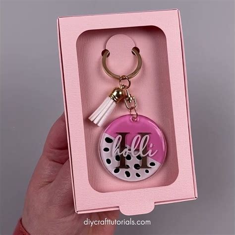 Diy Keychain Box Template Keychain Design Handmade Keychains Handmade Box