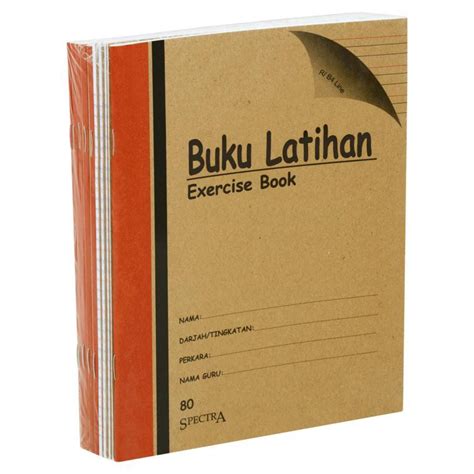 F5 4 Line Red Blue Notebook Exercise Book Buku Latihan 4 Garis 80pgs For School Shopee Singapore