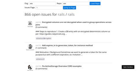 Rsk Github Issues Example Codesandbox