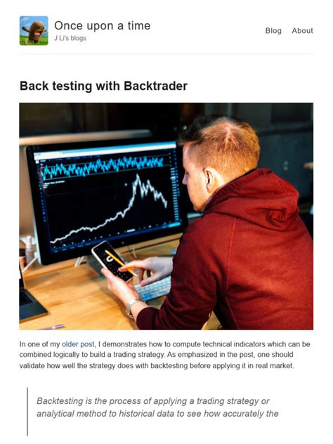 back testing with backtrader once upon a time j li s blogs pdf