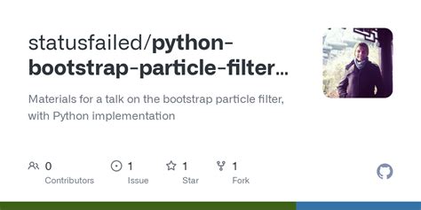 Python Bootstrap Particle Filter Talkmainpy At Master · Statusfailed