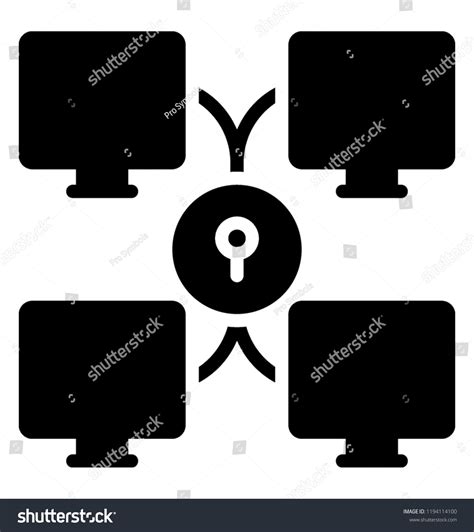 Four Computers Interlinked Together Hub Making Stock Vector Royalty Free 1194114100 Shutterstock
