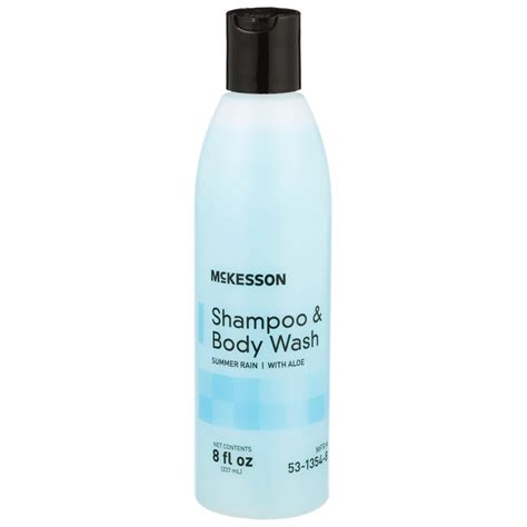 Mckesson Shampoo And Body Wash 8 Oz Squeeze Bottle Summer Rain Scent