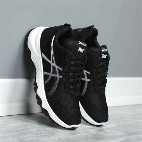 کتونی دخترانه اسیکس مارال مشکی سفید فروشگاه اینترنتی حاج عمو