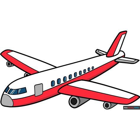 How To Draw A Cartoon Airplane Cartoon Airplane Airplane Drawing
