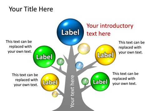 PowerPoint Slide Diagram Sphere D Multicolor Spheres TG CrystalGraphics