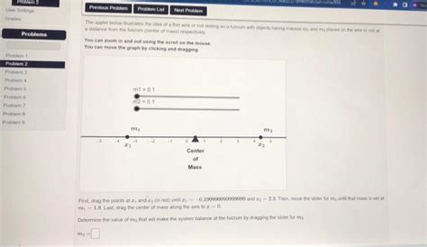 problem 2 user settings grades problems problem