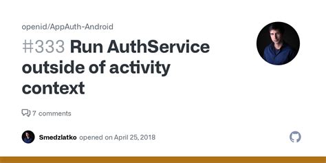 Run Authservice Outside Of Activity Context · Issue 333 · Openid