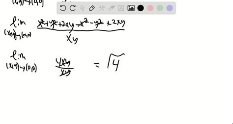 ⏩solved Compute The Iterated Limits At 0 0 Of Each Of The… Numerade