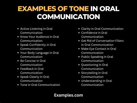 19 Tone In Oral Communication Examples