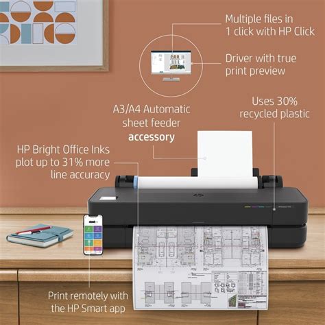 Hp Designjet T Large Format Printer Max Print Speed A Prints Per Hour At