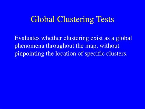 Ppt Statistical Significance Tests For Spatial Randomness Powerpoint