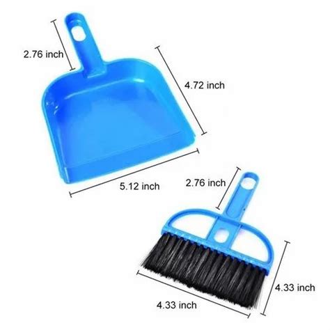 Plastic Hemico Small Size Dustpan With Brush Supadi For Multipurpose