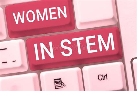 Hand Writing Sign Women In Stem Business Idea Science Technology Engineering Mathematics