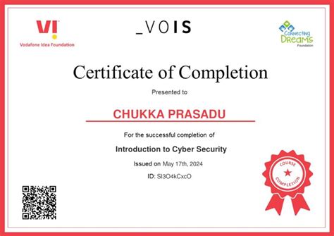 Cyber Security Internship With Vois Lms Chukka Prasadu Posted On The