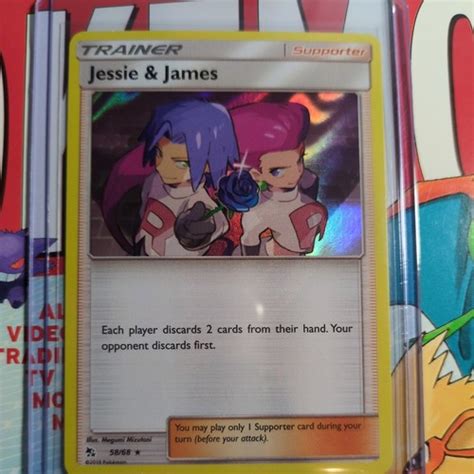 Jessie And James 5868 Holo Hidden Fates Near Mint Nm Pokemon Tcg
