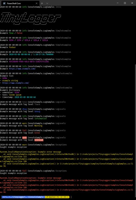 GitHub Steamcore TinyLogger Tiny Extendable Logger That Plugins Into Microsoft Extensions Logging