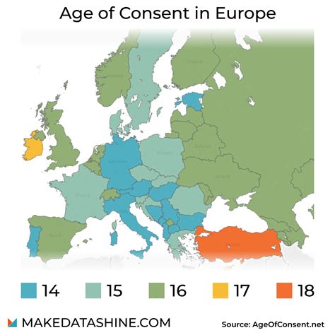 Age Of Consent In Europe Maps On The Web