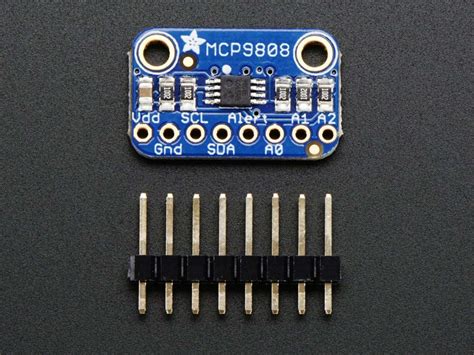 mcp9808 high accuracy i2c temperature sensor breakout board robot r us