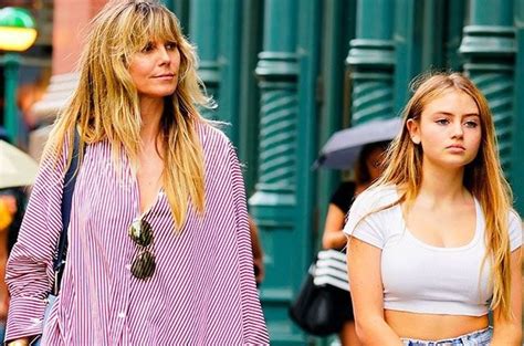 Heidi Klum Pos En Lencer A Junto A Su Hija Lei Y Mostr Que Son Dos Gotas De Agua